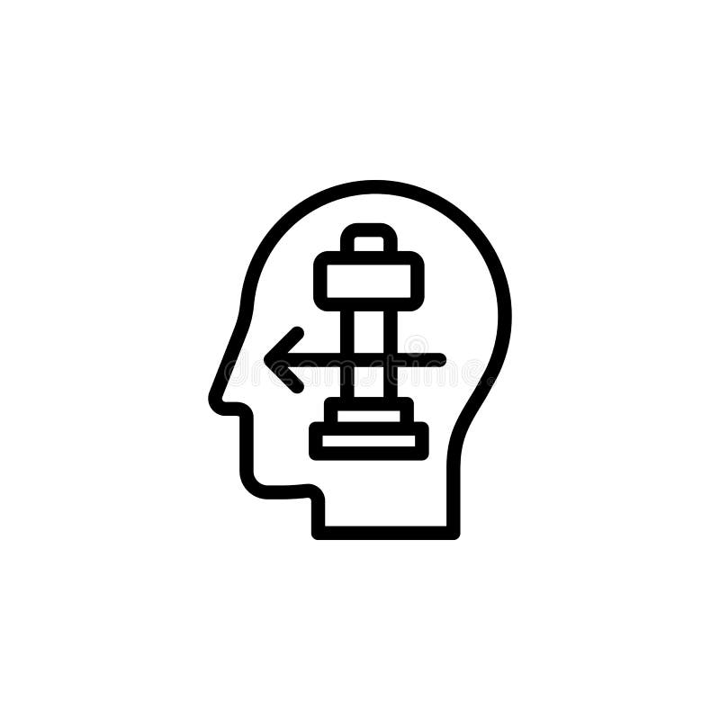 Human, Brain, Business, Strategy Icon. Simple Thin Line, Outline Vector ...