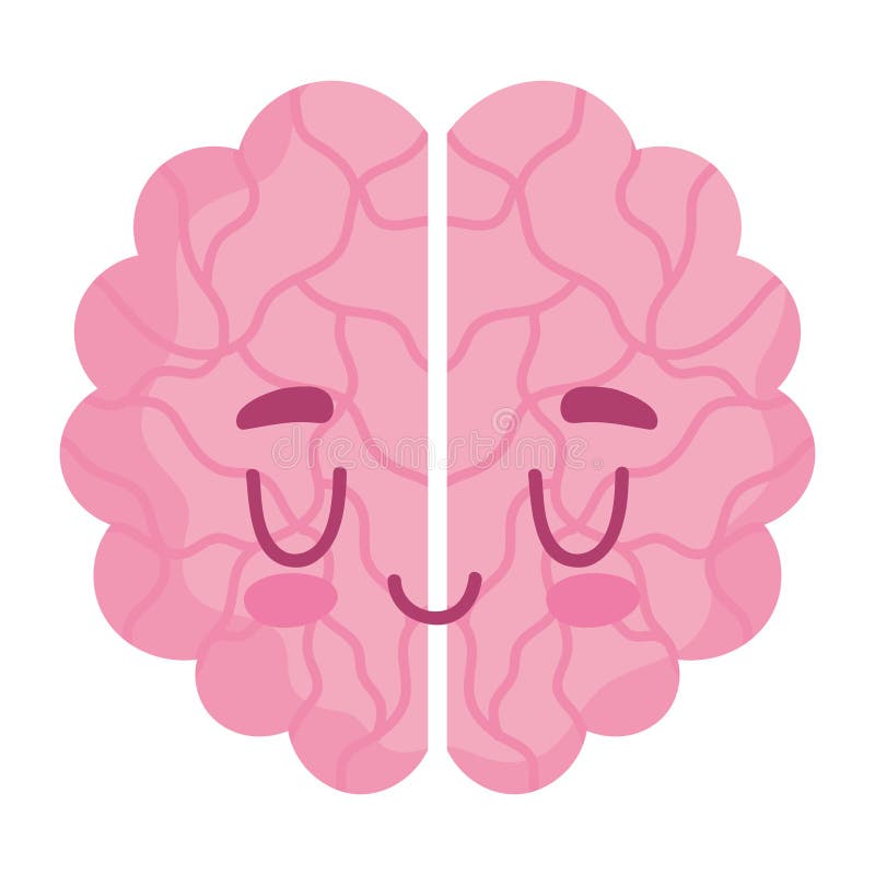 Human Brain Cartoon Healthy Isolated Icon Style Stock Vector ...