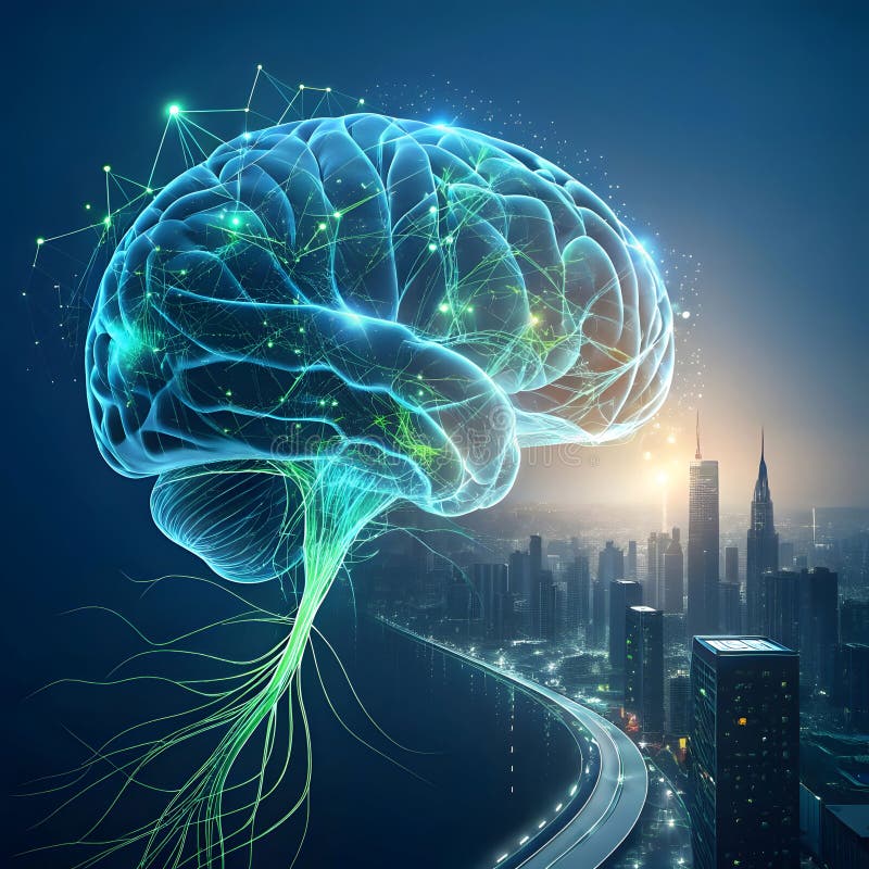 The Human Brain is the Central Organ of the Nervous System Stock ...