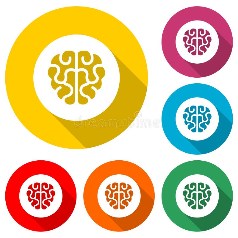 Brain Circle Blue Flat Stock Illustrations – 1,013 Brain Circle Blue ...