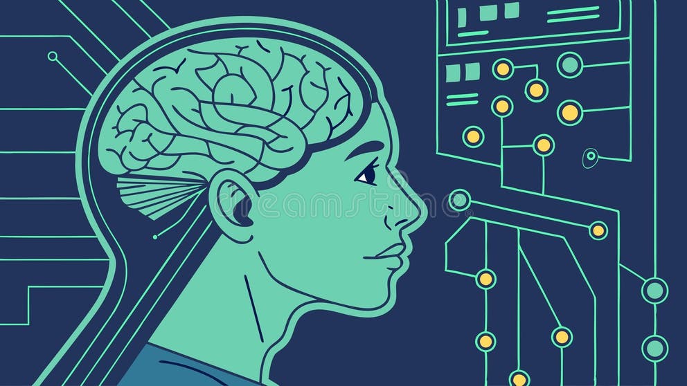 Human Brain with Circuit Patterns, Neuroscience and Technology ...