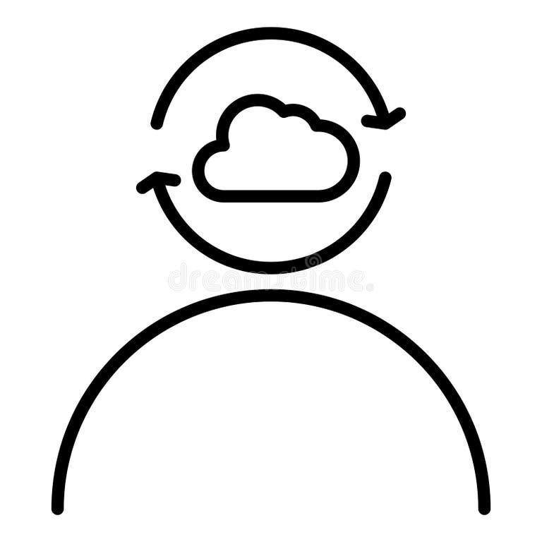 Human, Brain, Cloud, Head, Brainstorming Cloud Icon Stock Vector ...