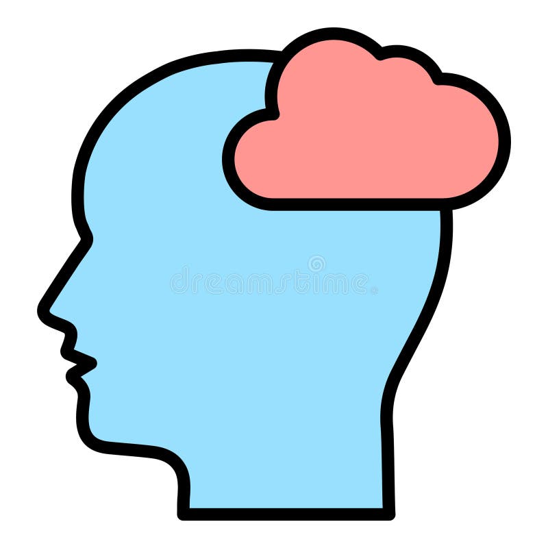 Human, Brain, Cloud, Head, Brainstorming Cloud Icon Stock Vector ...