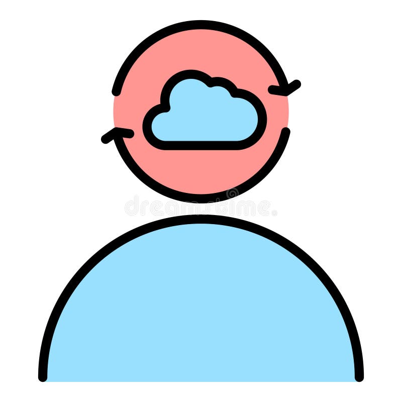 Human, Brain, Cloud, Head, Brainstorming Cloud Icon Stock Vector ...