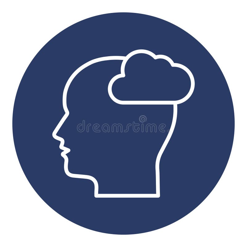 Human, Brain, Cloud, Head, Brainstorming Cloud Icon Stock Vector ...