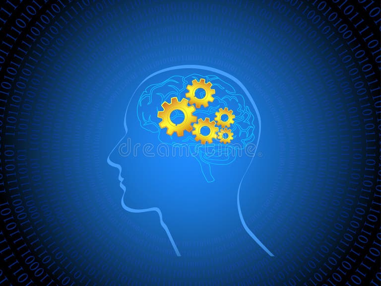 Human Brain Machine Cogs Stock Illustrations – 593 Human Brain Machine ...