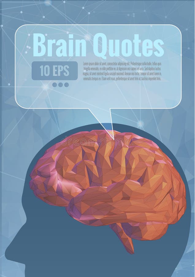 Human Brain Concept Illustration BG Stock Vector - Illustration of icon ...