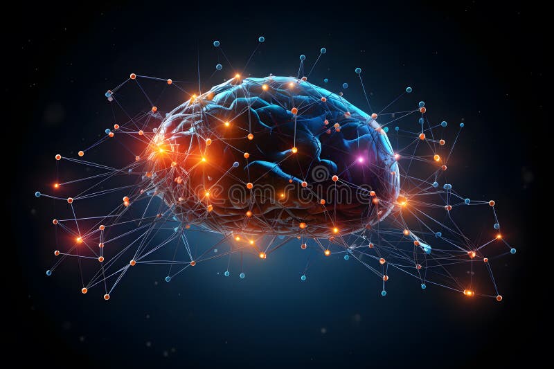 Brain Artificial Intelligence Concept Symbol Wisdom Point Stock Photos ...