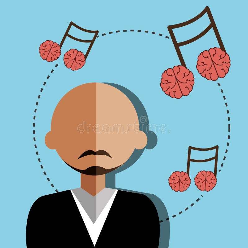 Human brain creative ideas stock illustration. Illustration of head ...