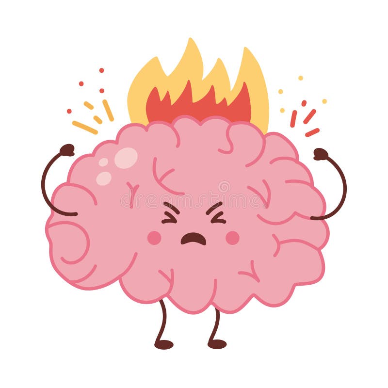 Human brain depression stock vector. Illustration of disorder - 349421271