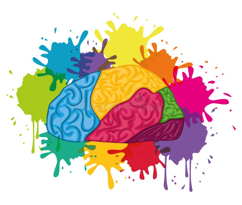 Human brain design. stock vector. Illustration of vector - 58677700