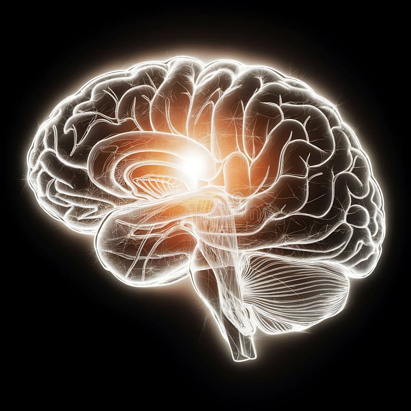 Human Brain Details for Medical Education Wallpaper Illustration Stock ...