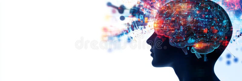 Human Brain with Digital Data Flow Artificial Intelligence and ...