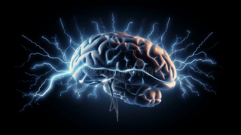 Human Brain Electrical Activity Stock Illustrations – 404 Human Brain ...