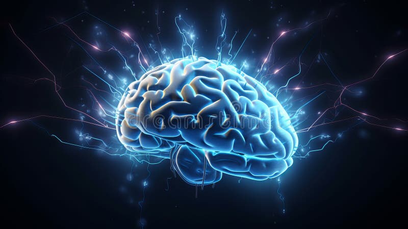 Human Brain Electrical Activity Stock Illustrations – 404 Human Brain ...