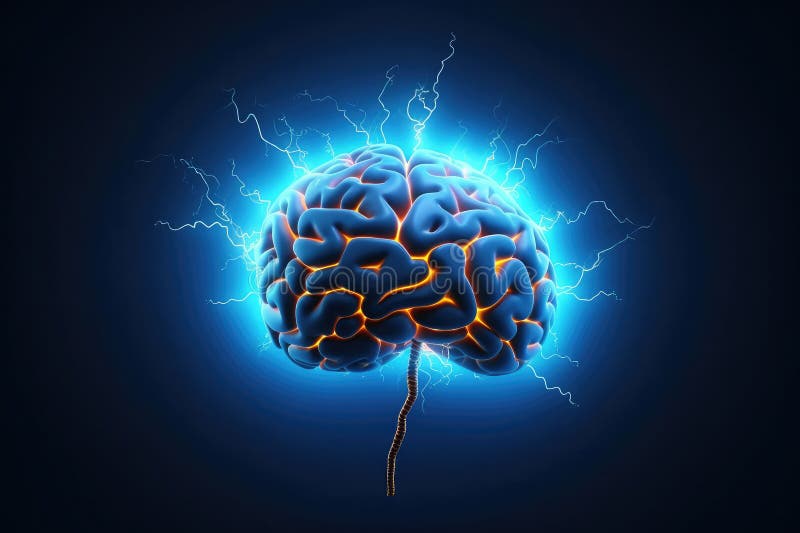 Human Brain Electrical Activity Stock Illustrations – 459 Human Brain ...