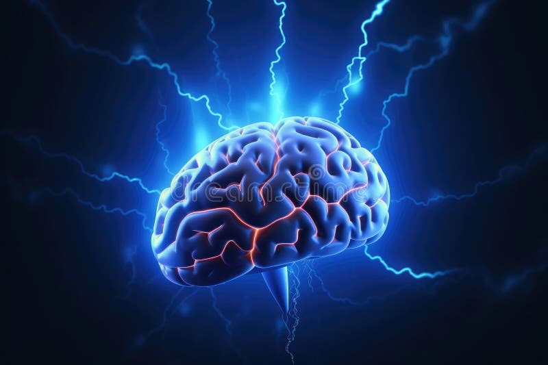 Human Brain Electrical Activity Stock Illustrations – 459 Human Brain ...