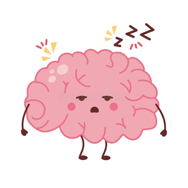 Human Brain Disease Depression Stock Vector - Illustration of anxiety ...