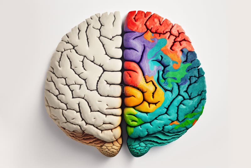 Brain Divided Stock Illustrations – 218 Brain Divided Stock ...