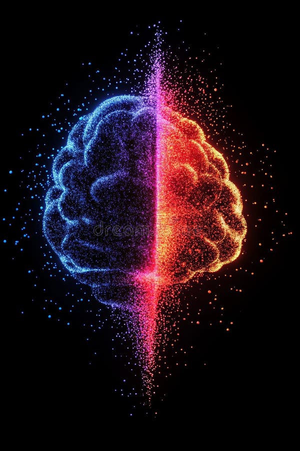 Brain Divided in Six Parts Like Puzzle. Function Zones. Vector Stock ...