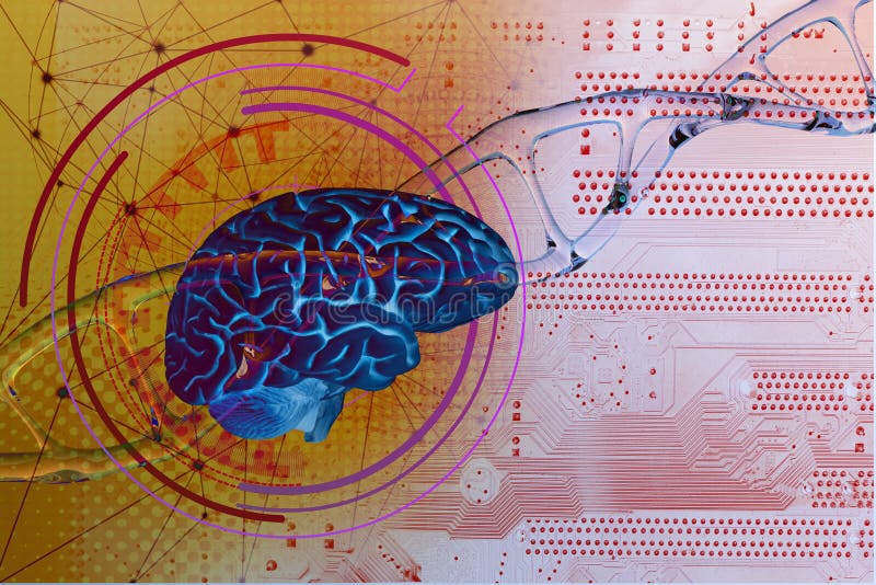 Human Brain on DNA Helix Background, Deoxyribonucleic Acid, Nucleic ...