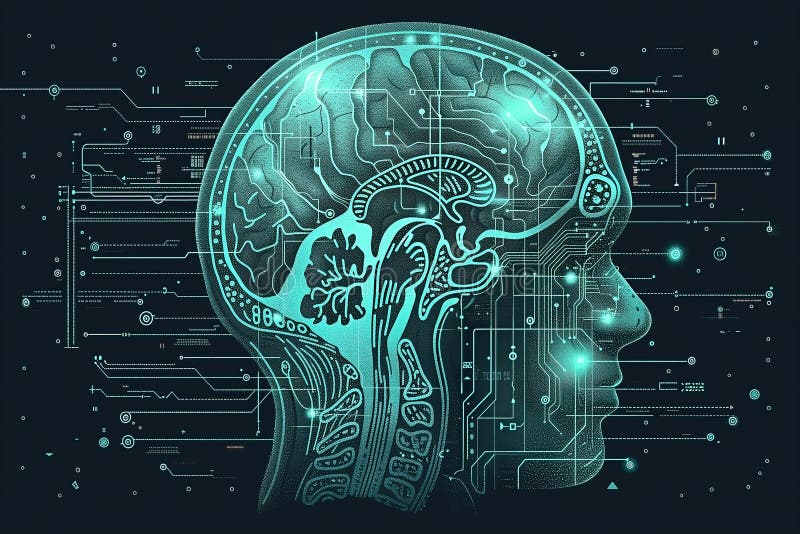 Human Brain Electrical Activity Stock Illustrations – 901 Human Brain ...