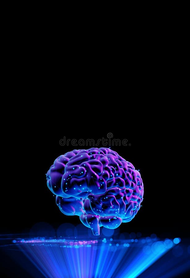 Human Brain - Futuristic Concept of Intelligence, Science and Mind ...