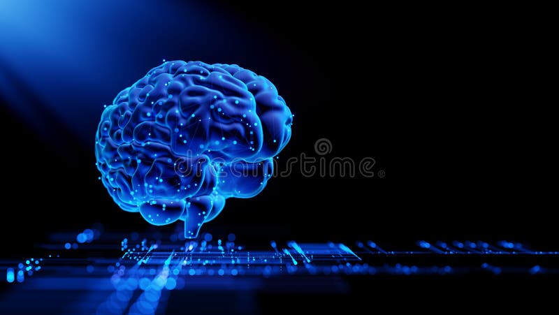 Human Brain - Futuristic Concept of Intelligence, Science and Mind ...