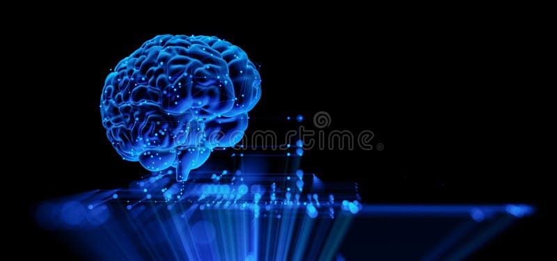Human Brain - Futuristic Concept of Intelligence, Science and Mind ...