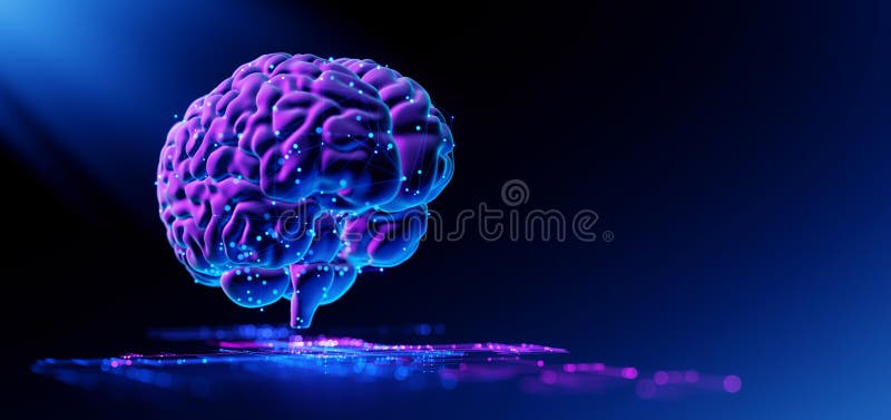 Human Brain - Futuristic Concept of Intelligence, Science and Mind ...