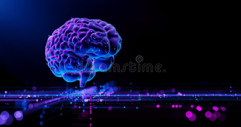 Human Brain - Futuristic Concept of Intelligence, Science and Mind ...