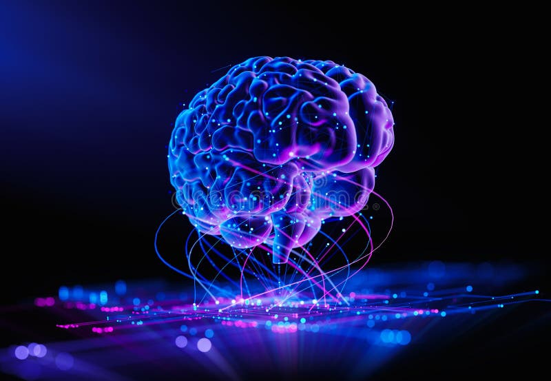 Human Brain - Futuristic Concept of Intelligence, Science and Mind ...