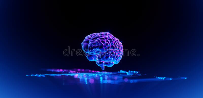 Human Brain - Futuristic Concept of Intelligence, Science and Mind ...