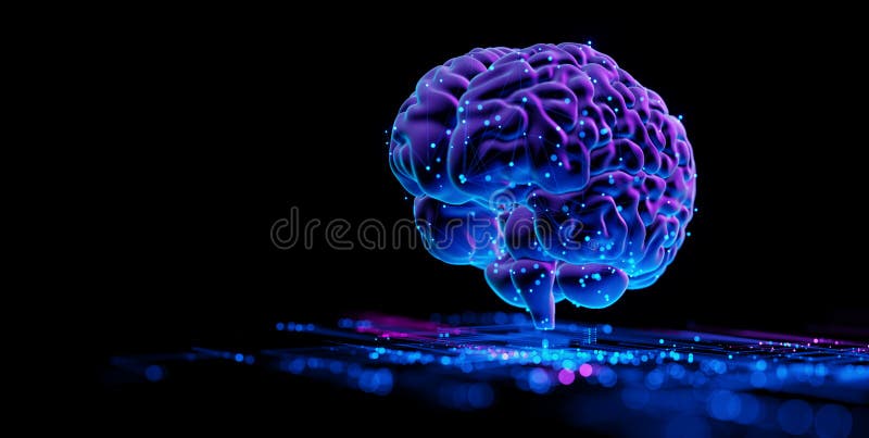 Human Brain - Futuristic Concept of Intelligence, Science and Mind ...