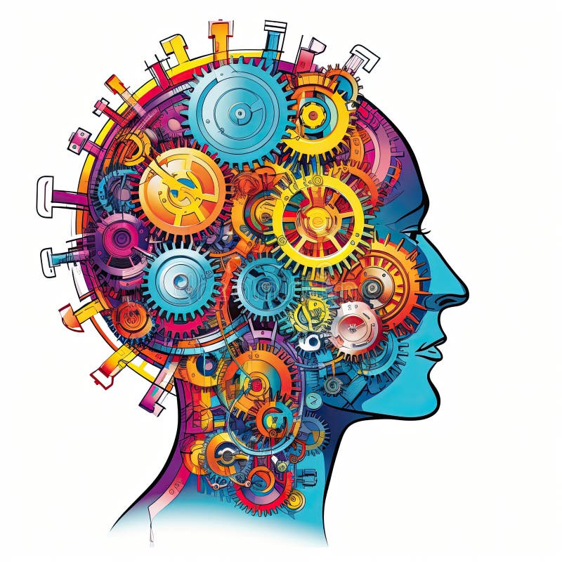 Human Brain Made of Broccoli. Digital Art. Healthy Nutrition Concept ...