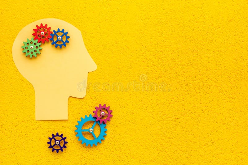 Human Brain of Gears. Mental Work and Idea Concept Stock Photo - Image ...