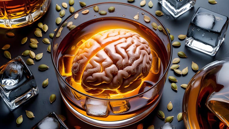 The Human Brain in a Glass of Alcohol. Bad Effects of Alcohol on the ...