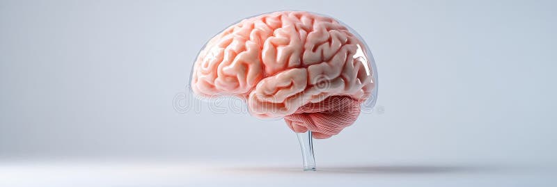 Human Brain in Glass Dome a Symbol of Intelligence Knowledge Mind ...