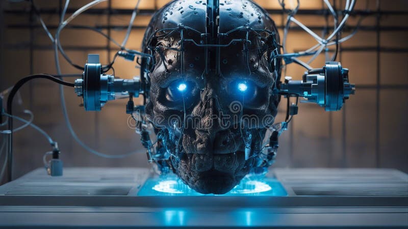 Evil Artificial Intelligence Stock Illustration - Illustration of ...