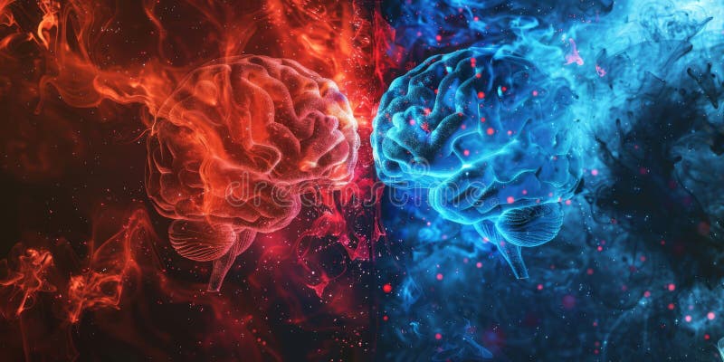 The Human Brain Has a Network of Red and Blue Neural Connections for ...