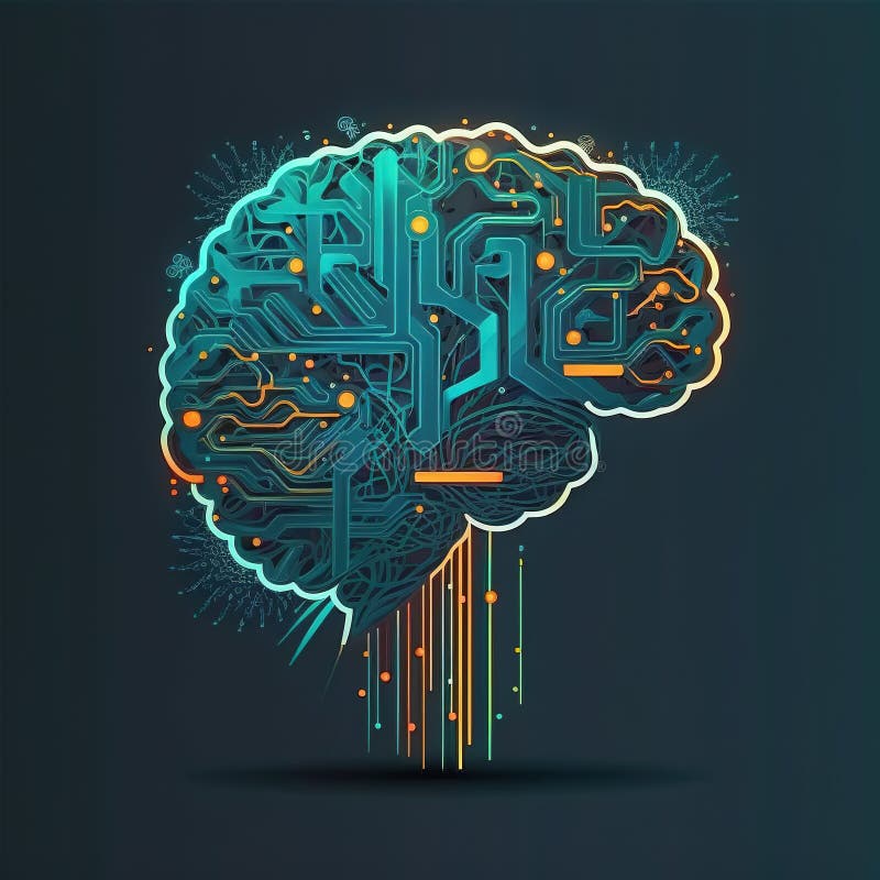 Human Brain Illustrations Design in Vector Art 3d Design Concepts Stock ...