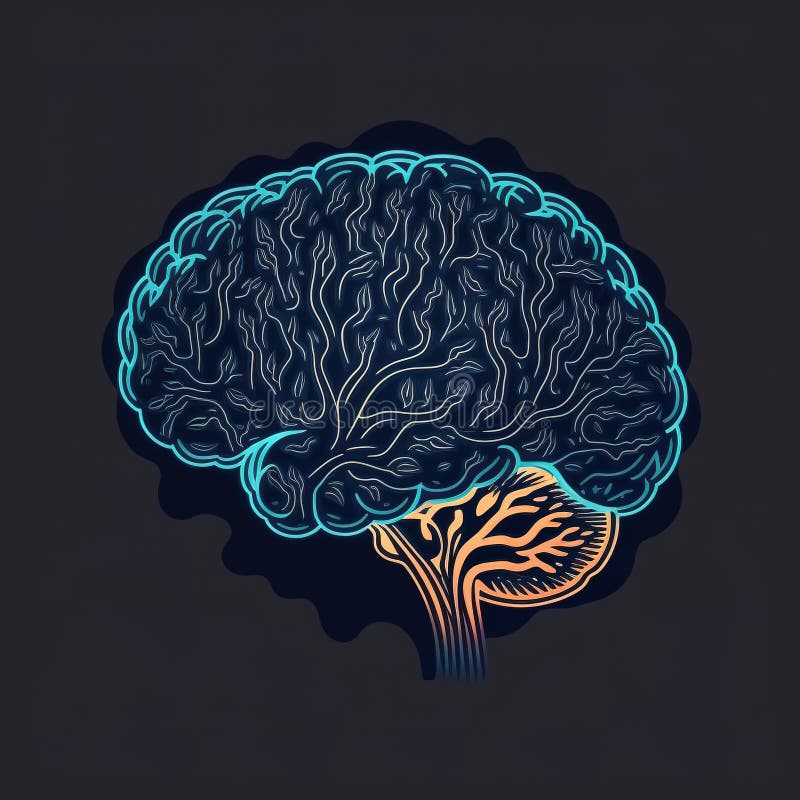 Human Brain Illustrations Design in Vector Art 3d Design Concepts Stock ...