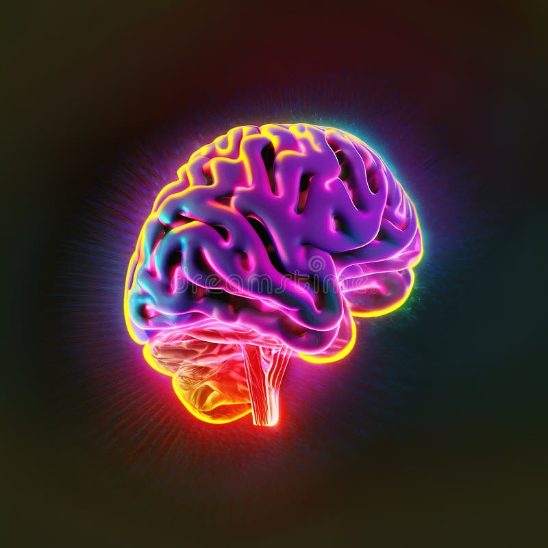 Human Brain Illustrations Design in Vector Art 3d Design Concepts Stock ...