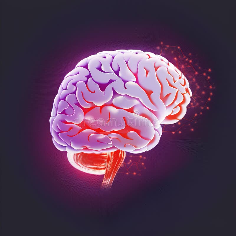 Human Brain Illustrations Design in Vector Art 3d Design Concepts Stock ...