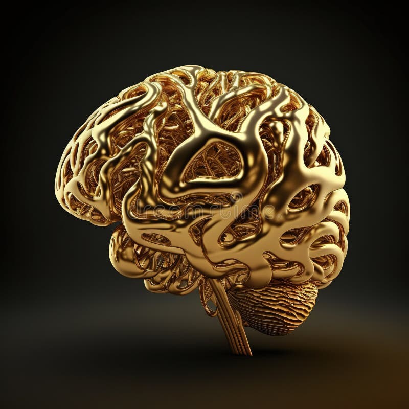 Human Brain Illustrations Design in Vector Art 3d Design Concepts Stock ...