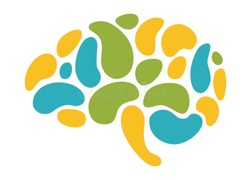 Human Brain Icon. Creation and Idea Concept Element Stock Vector ...