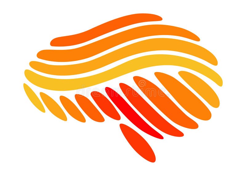 Human Brain Icon. Creation and Idea Concept Element Stock Vector ...