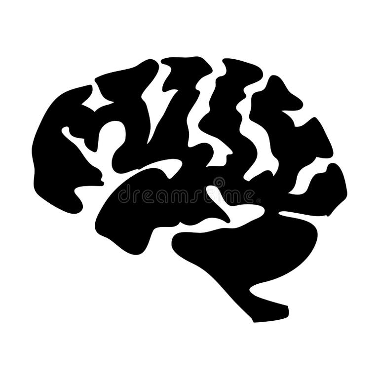 Human brain icon image stock vector. Illustration of brain - 80001529