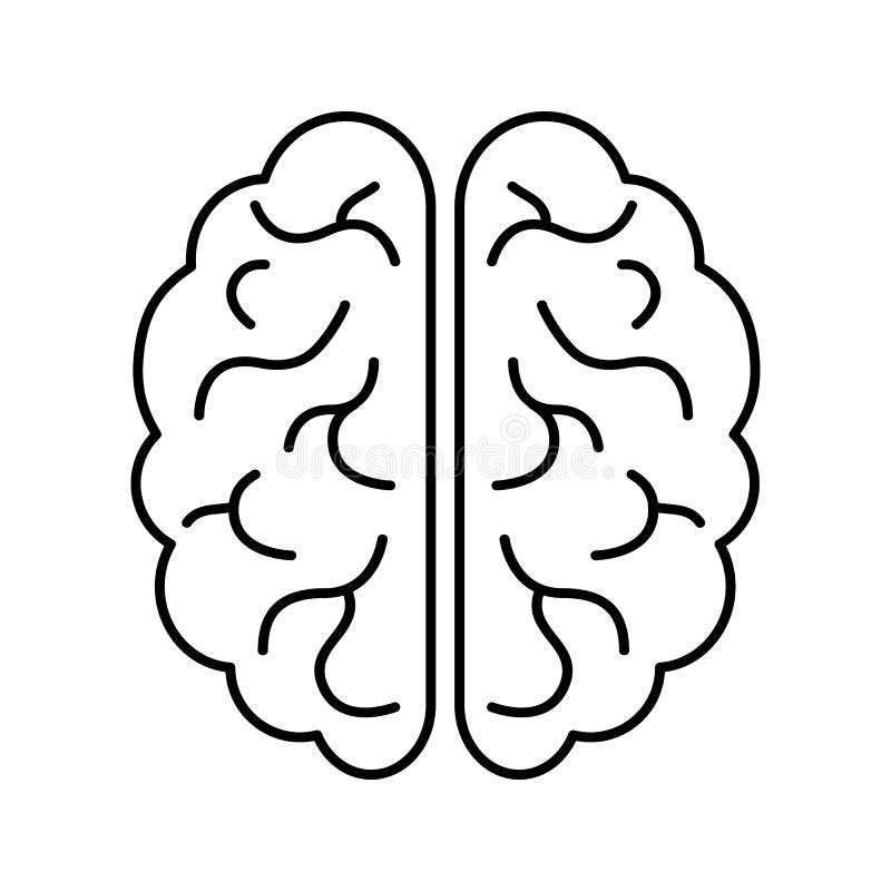 Human Brain Icon, Mind, Creative Sign â€“ Vector Stock Vector ...