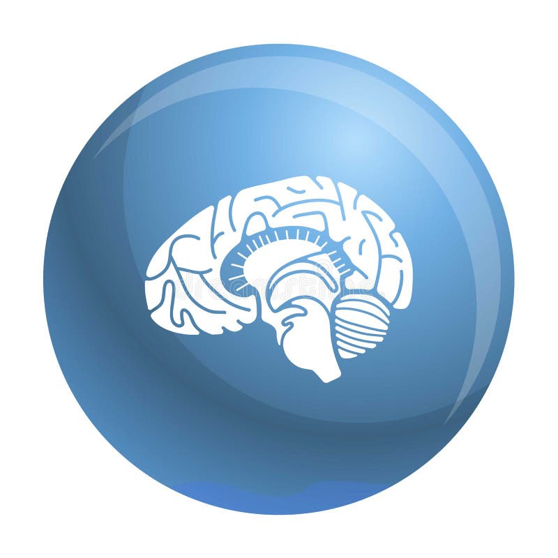 Human Brain Icon, Simple Style Stock Vector - Illustration of medical ...